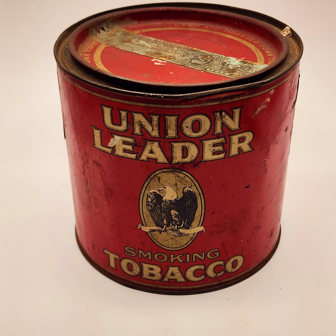Union Leader Smoking Tobacco Humidor Tin - Etsy