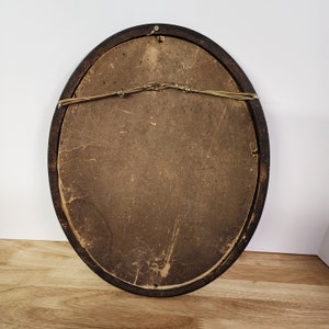 WWI US Army Soldiers Oval Convex Framed Portrait, Tiger Wood Frame With ...