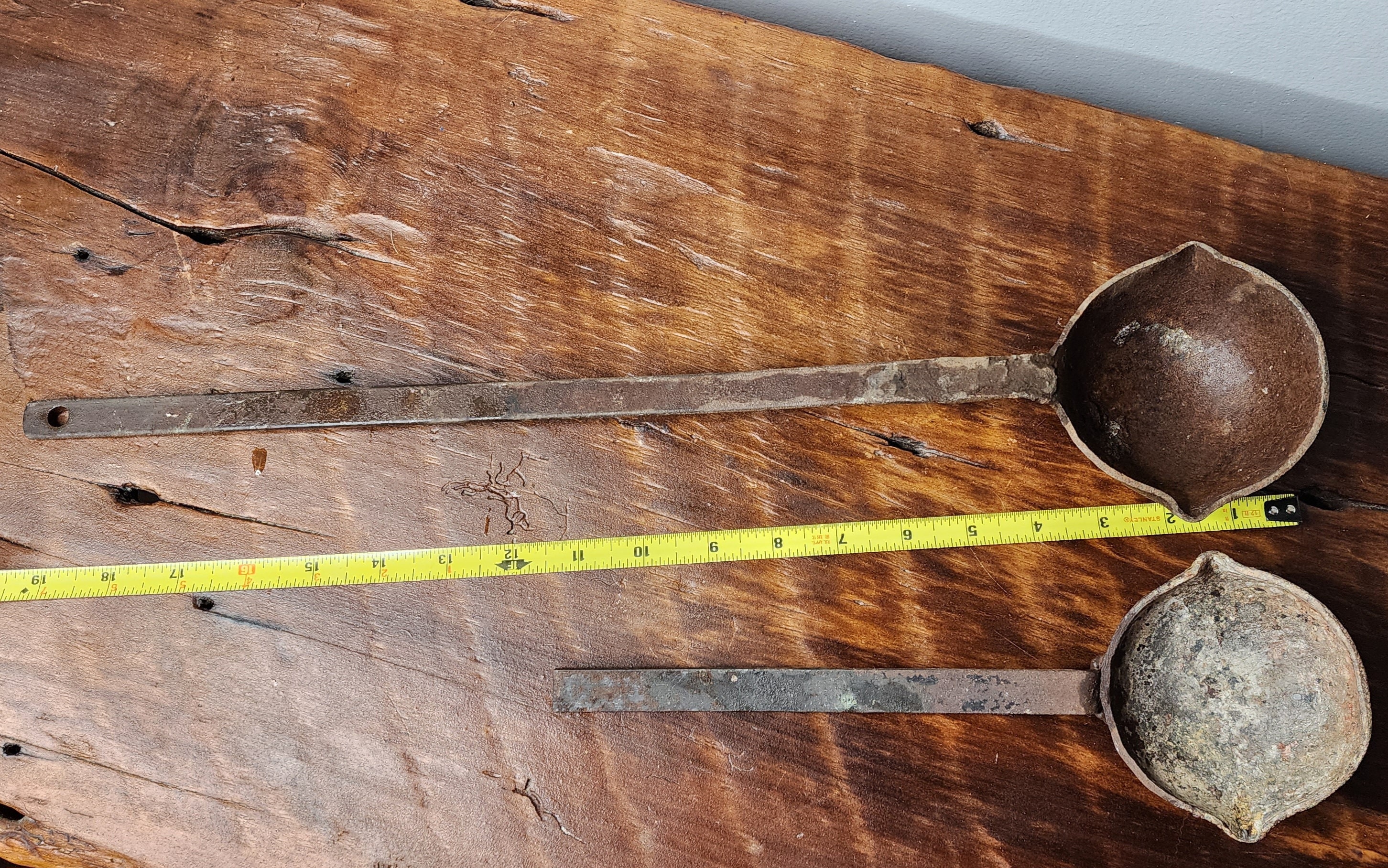Vintage Cast Iron Double Spout Smelting Ladle Spoons - Etsy
