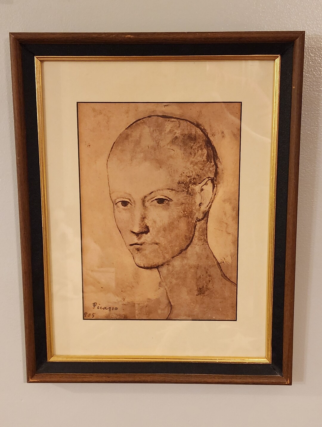 Pablo Picasso's "head of a Boy" Framed Print - Etsy