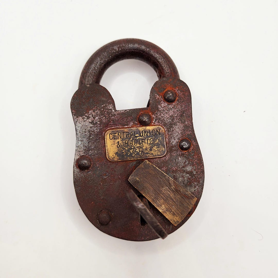 Central Union & Pacific Railroad Cast Iron Lock With Key - Etsy