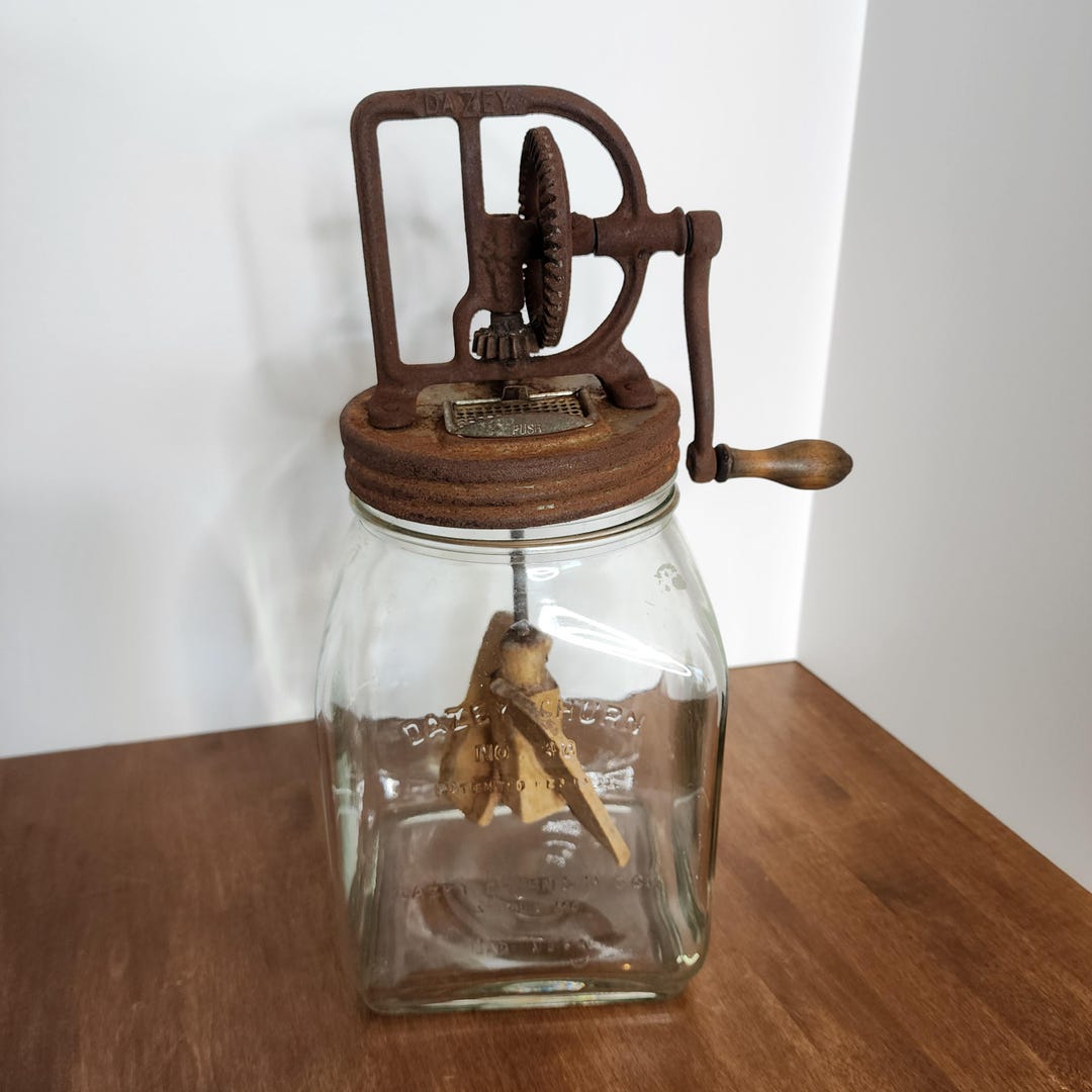 4 Qt Dazey NO. 40 Antique Butter Churn - Etsy