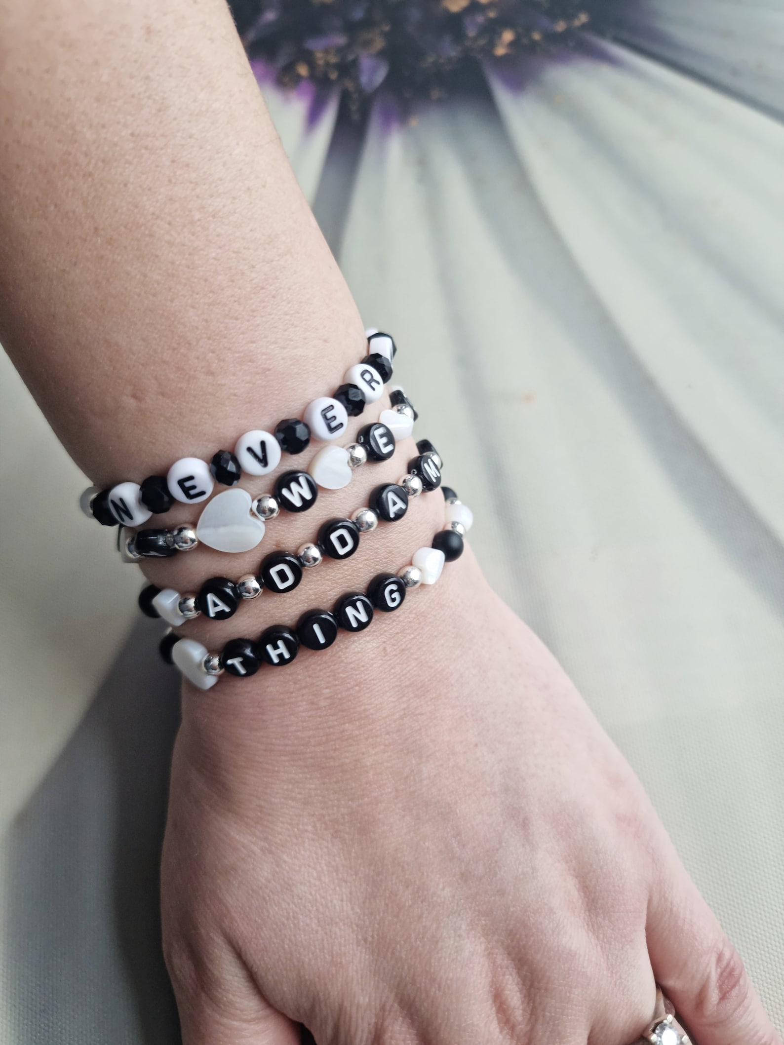 Wednesday Addams Bracelet, Personalized ,wednesday Theme, Custom Made ...