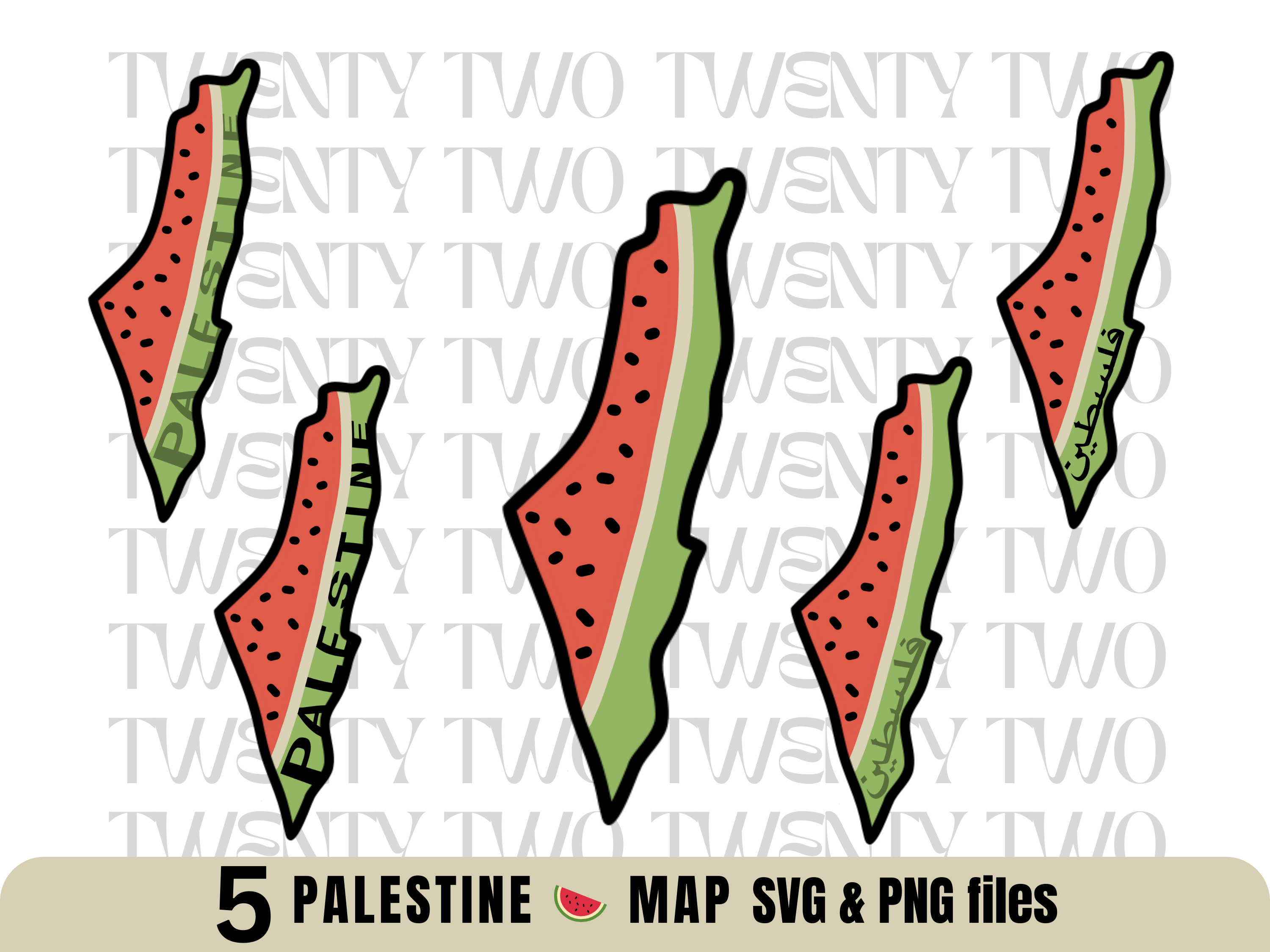 BUNDLE Palestine Map / Watermelon SVG & PNG Free Palestine Svg Free ...