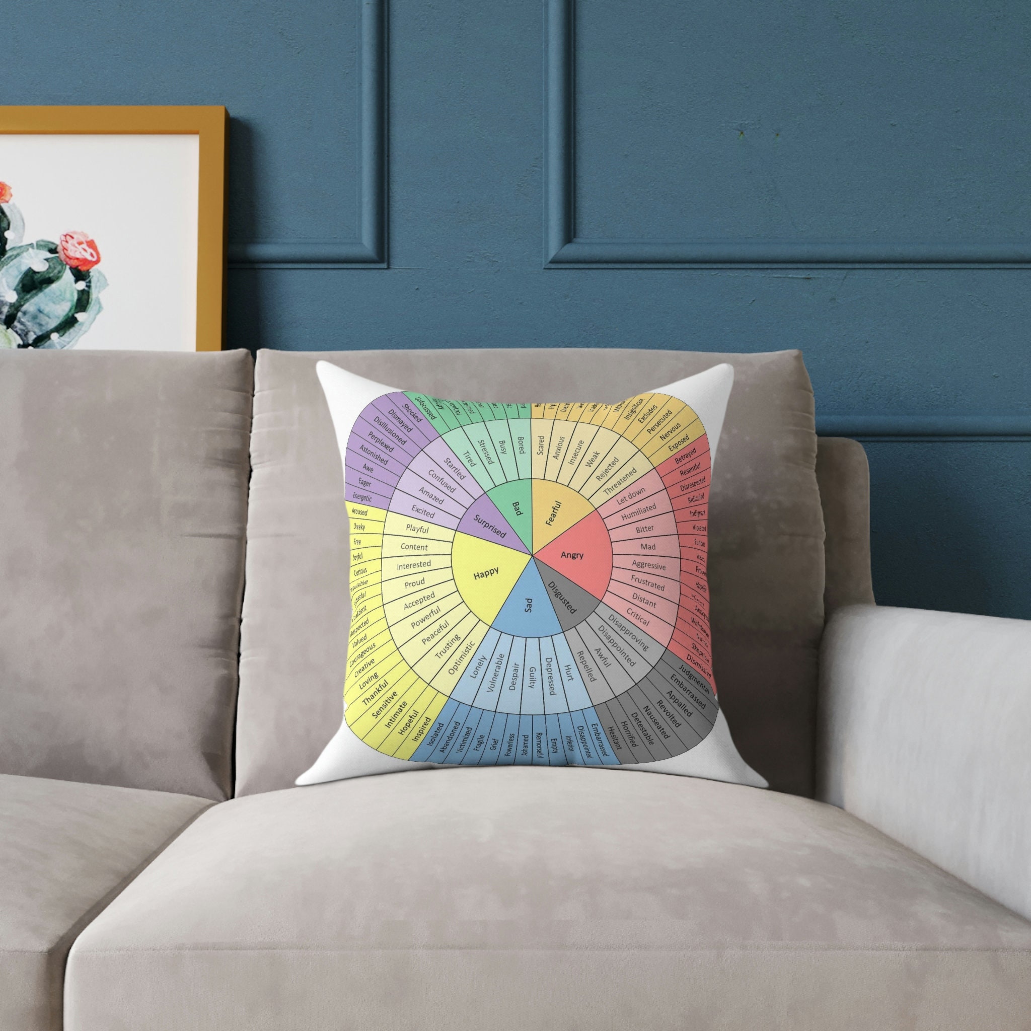 Colorful Feelings Wheel Pillow - Etsy