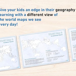 World Maps Printable Colouring Activity, Kids Geography, Map Learning ...