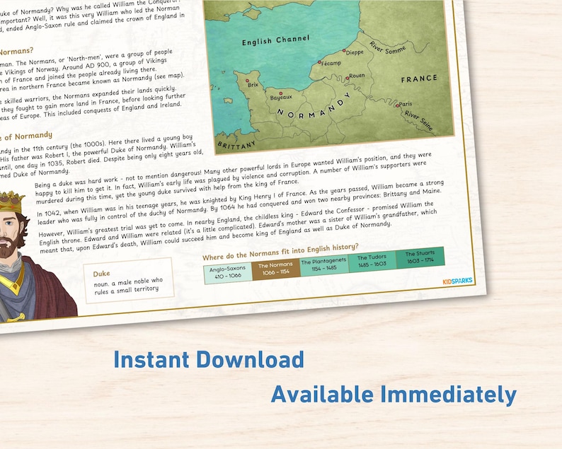Printable Normans Fact Files | Educate Kids About British Europe ...