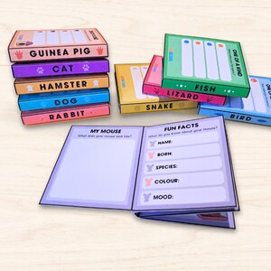 Printable Pocket Pet Mini Books for Kids | Craft Activity About Animals ...