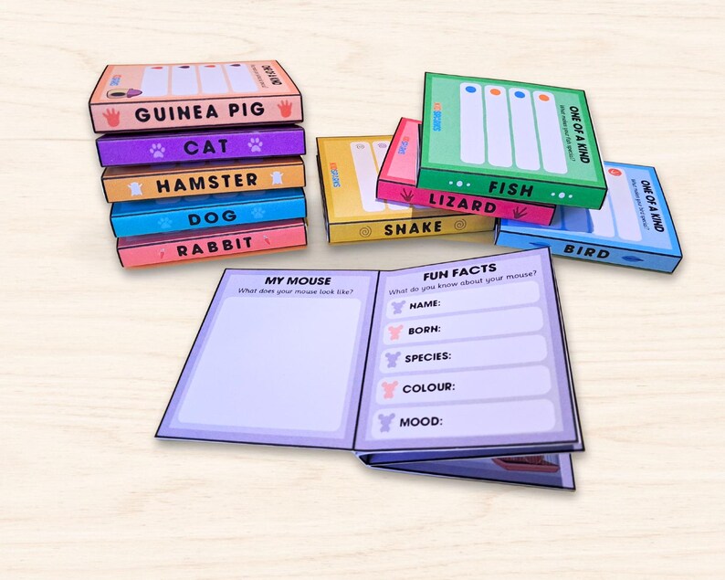 Printable Pocket Pet Mini Books for Kids | Craft Activity About Animals ...