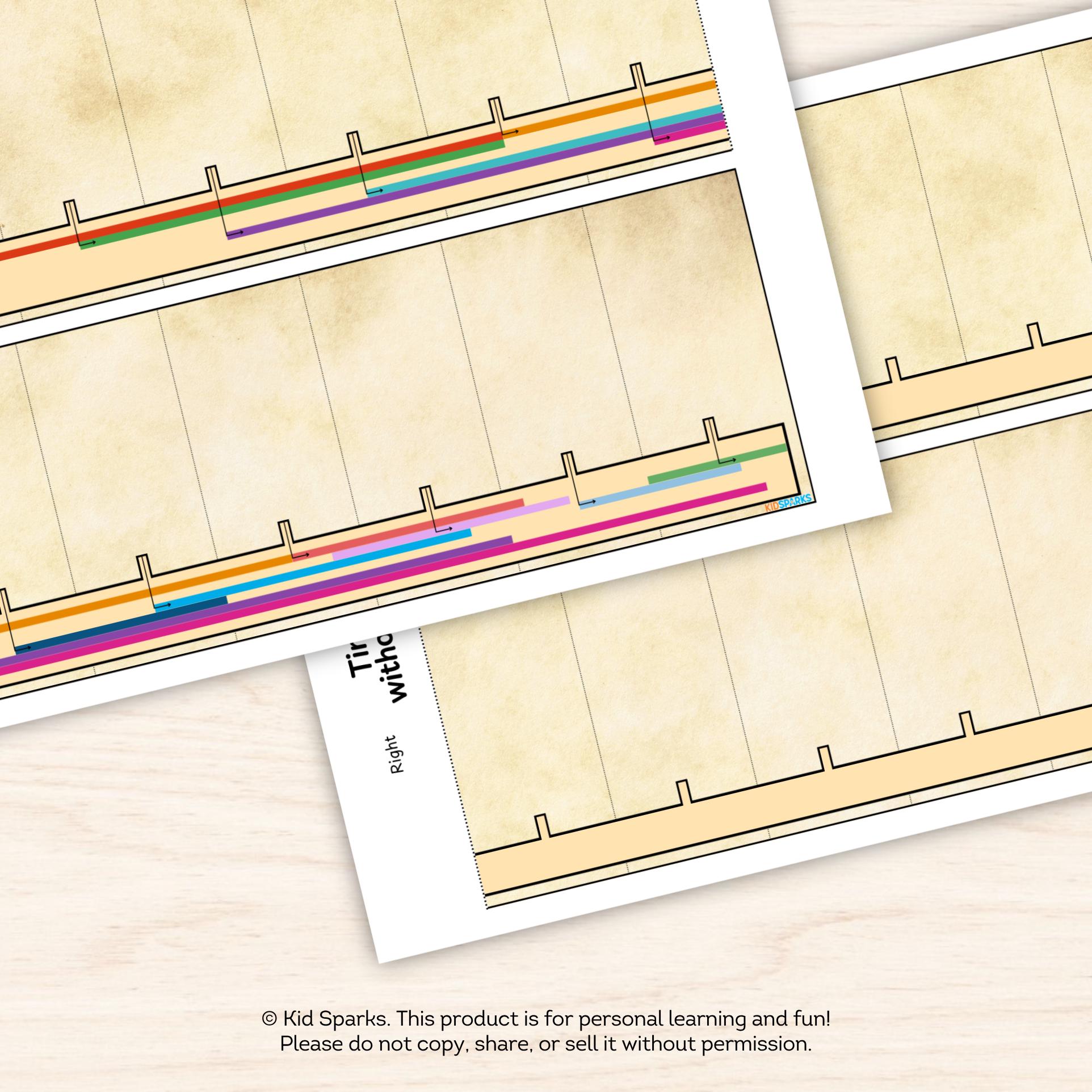 Ancient Civilisations Foldable Timeline, Educate Kids Ancient History ...