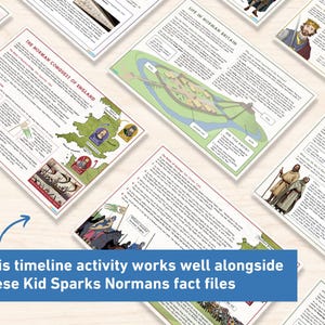 Printable Norman Conquest Foldable Timeline, Educate Kids About British ...