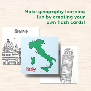 Visit Italy Flash Cards Activity | Colouring Activity Educate About ...
