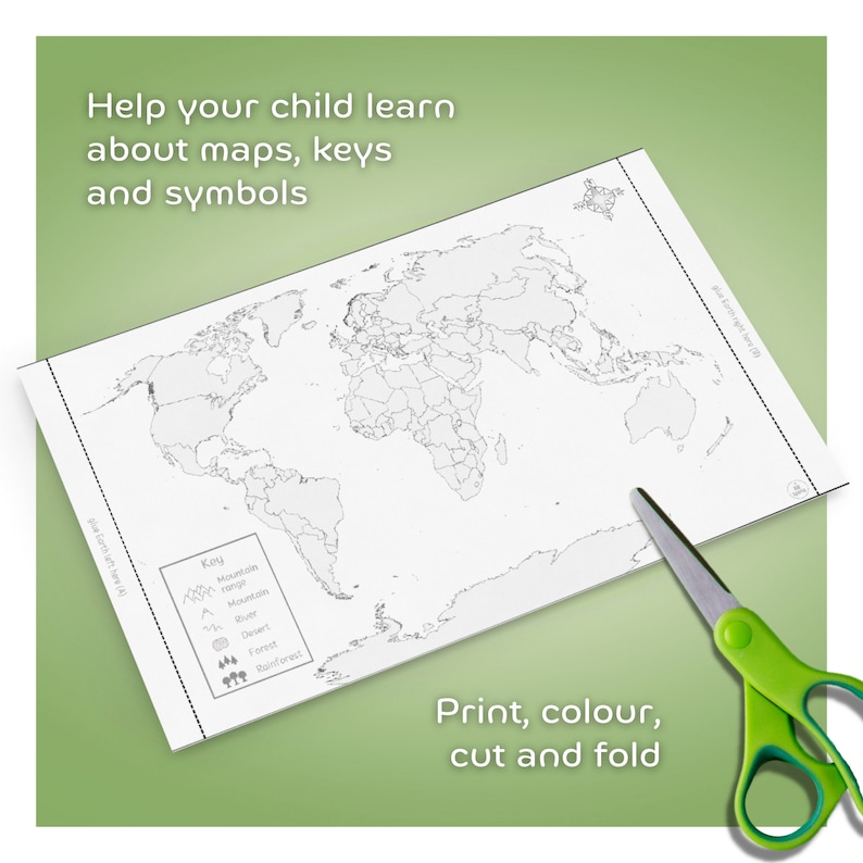 World Map Foldable Activity | Learn About Earth Geography Creatively ...