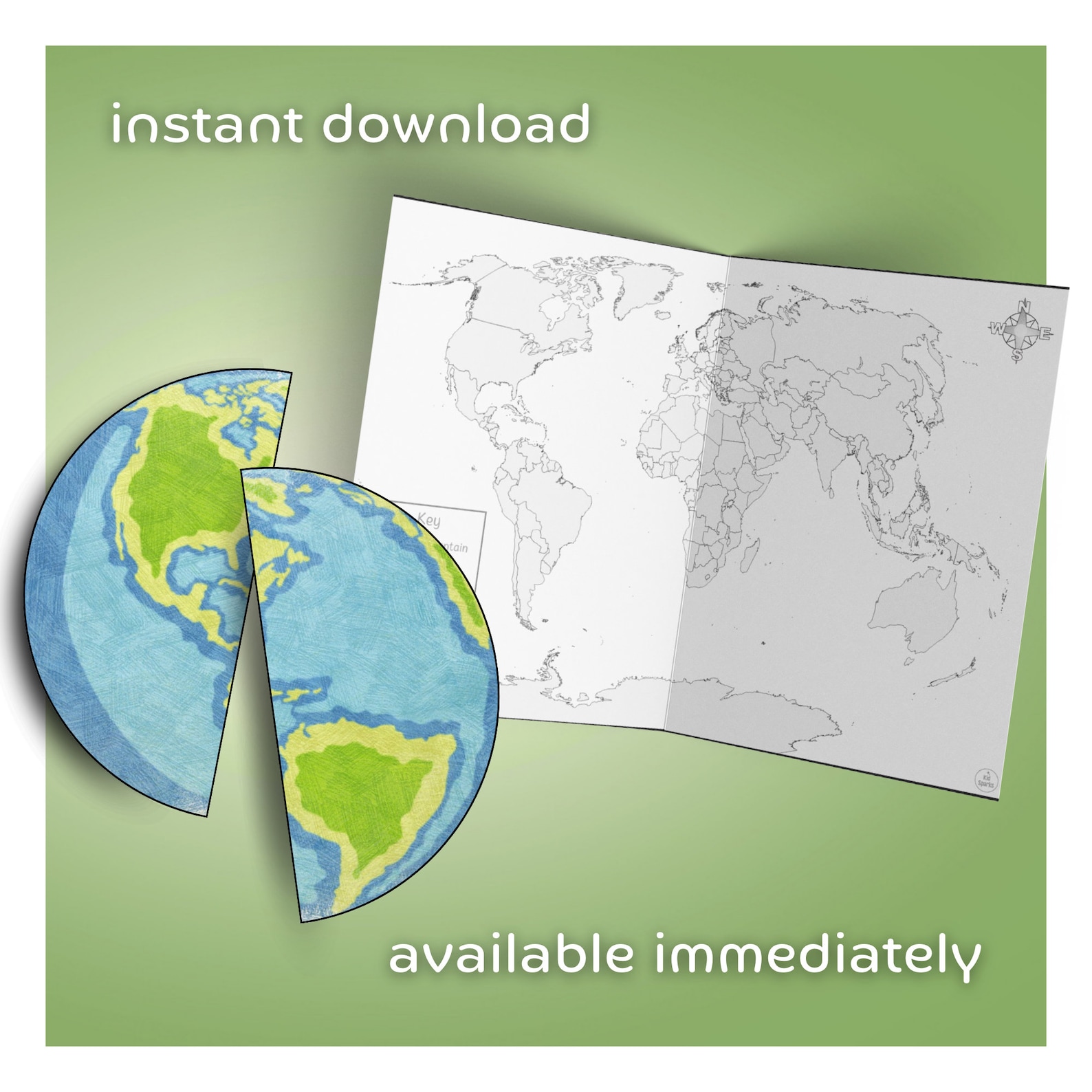 World Map Foldable Activity | Learn About Earth Geography Creatively ...