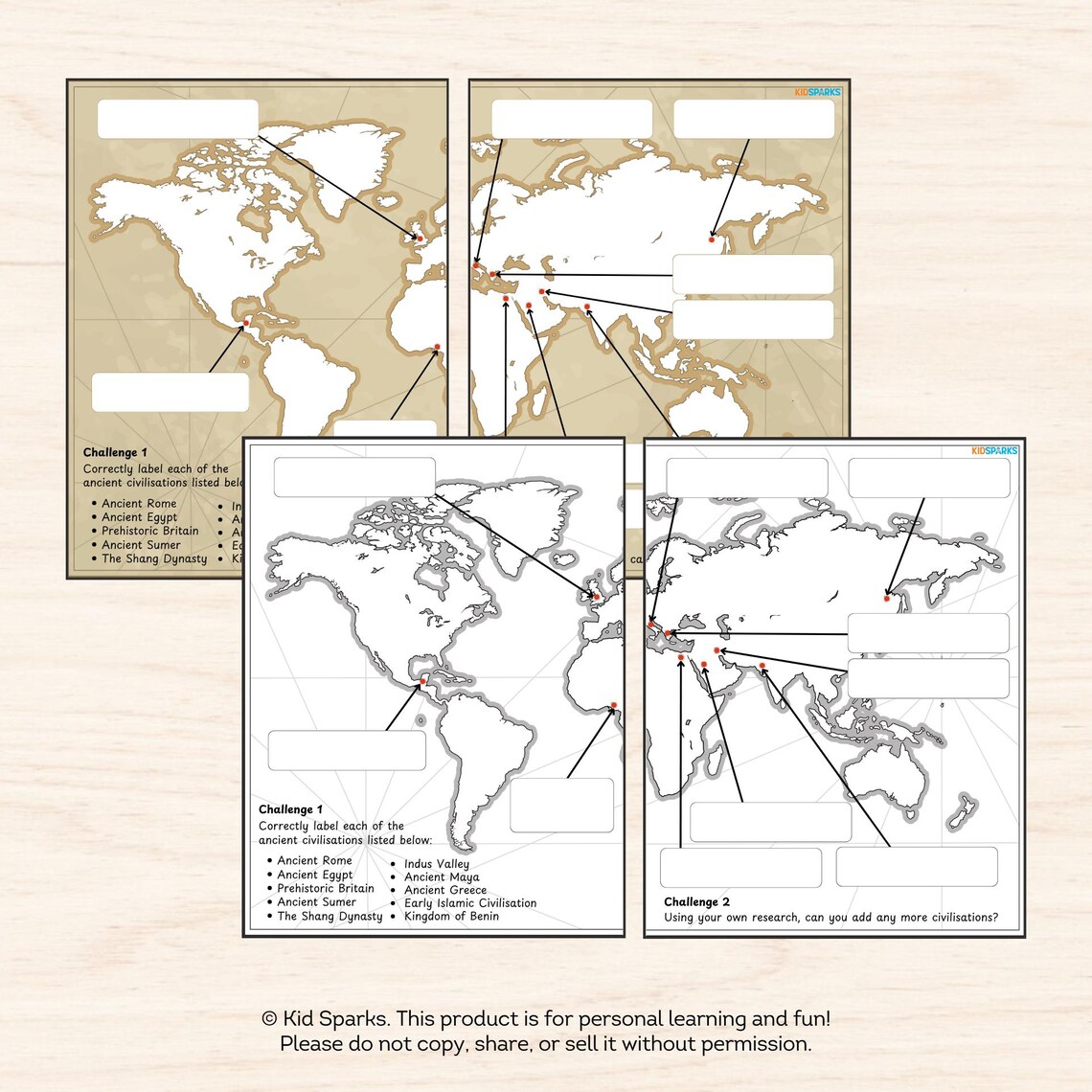 Ancient Civilisations Foldable Timeline, Educate Kids Ancient History ...
