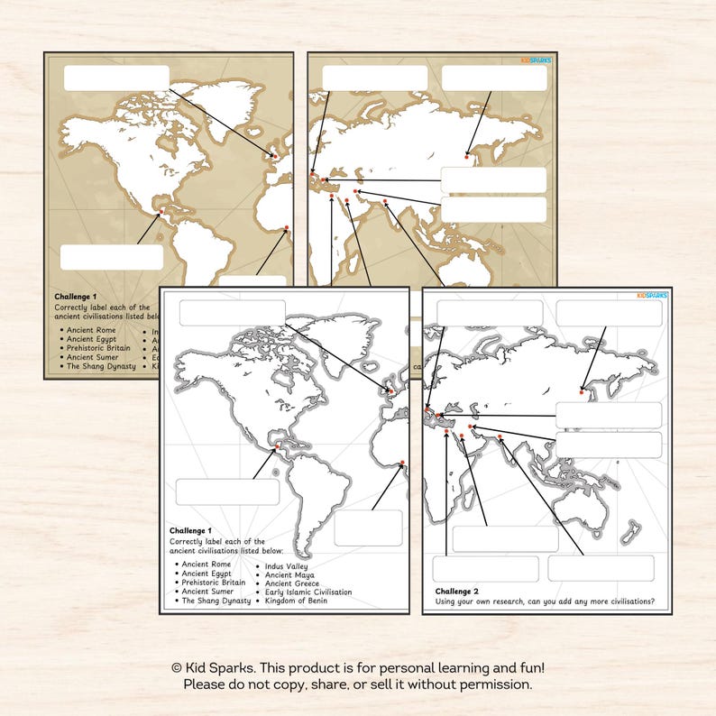 Ancient Civilisations Foldable Timeline, Educate Kids Ancient History ...
