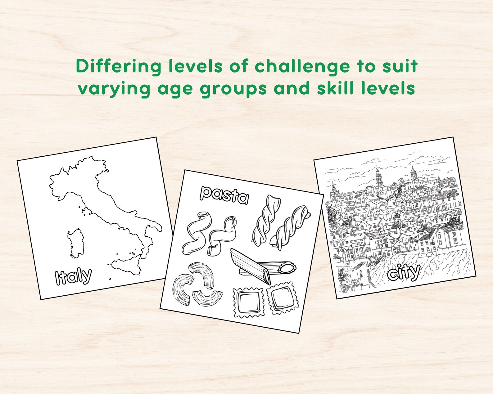 Visit Italy Flash Cards Activity | Colouring Activity Educate About ...