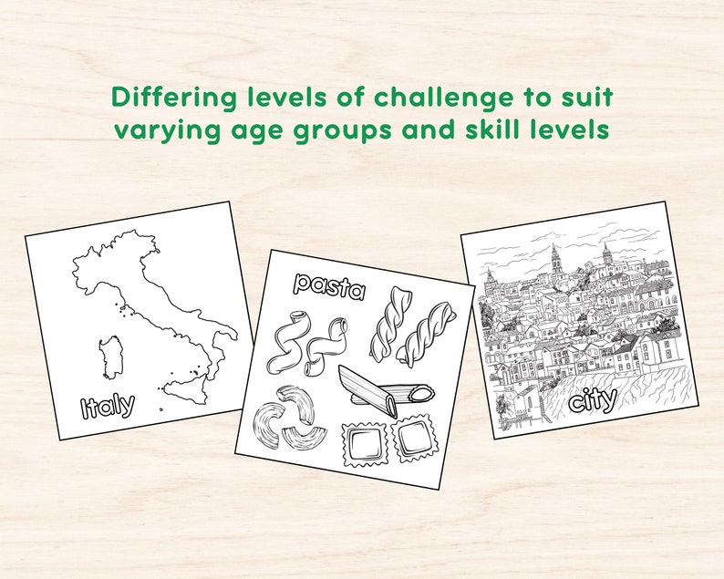 Visit Italy Flash Cards Activity | Colouring Activity Educate About ...