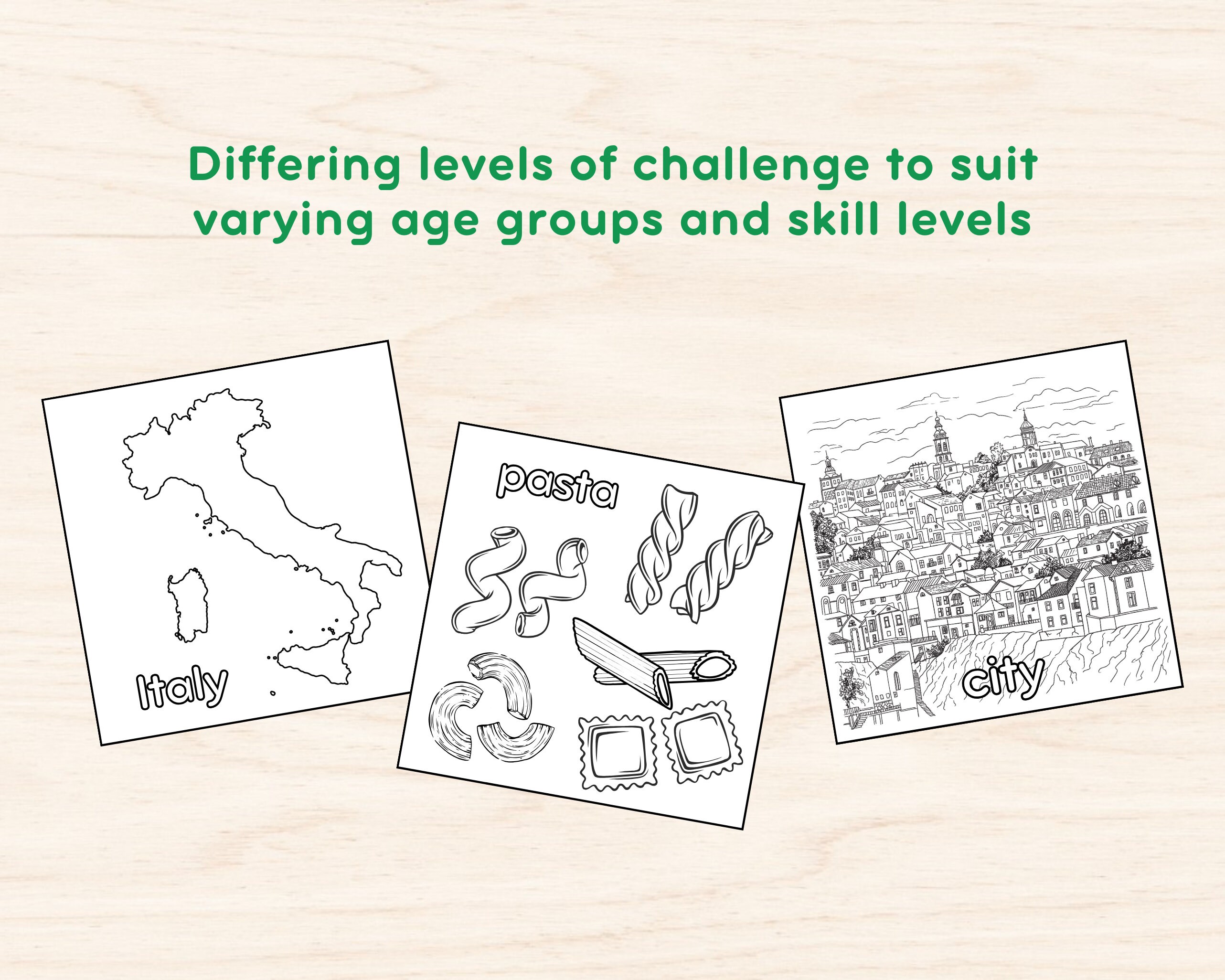 Visit Italy Flash Cards Activity | Colouring Activity Educate About ...