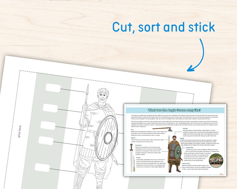 Anglo-saxon Warrior Foldable Shield | British History Learning Primary ...