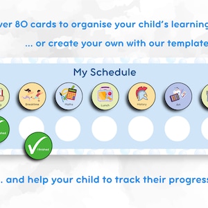 Editable Kids Visual Timetable | Children Daily Planner, Kids ...