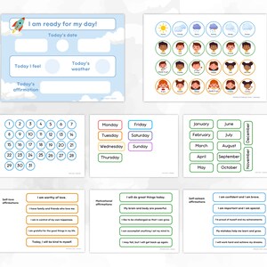 Editable Morning Chart | Kids Ready for My Day Chart, Visual Morning ...