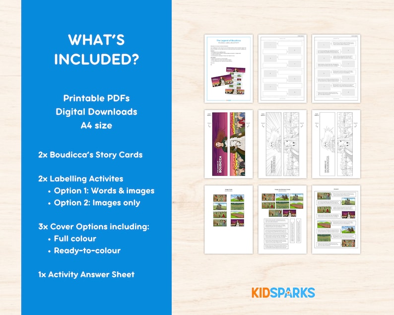 Boudicca Foldable Activity | Order Story Printable, Kids History ...