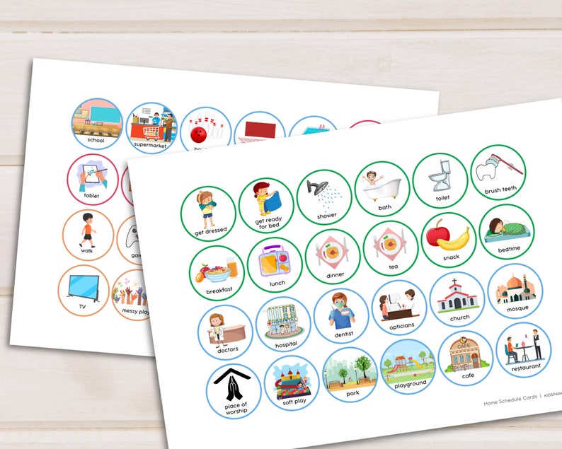 Editable Kids Home Schedule | Kids Daily Planner, Kids Organisation ...