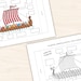 Viking Map & Longship Foldable Activity, Printable History Learning for ...