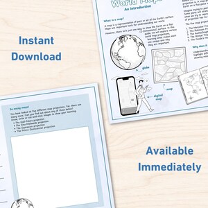 World Maps Printable Colouring Activity, Kids Geography, Map Learning ...