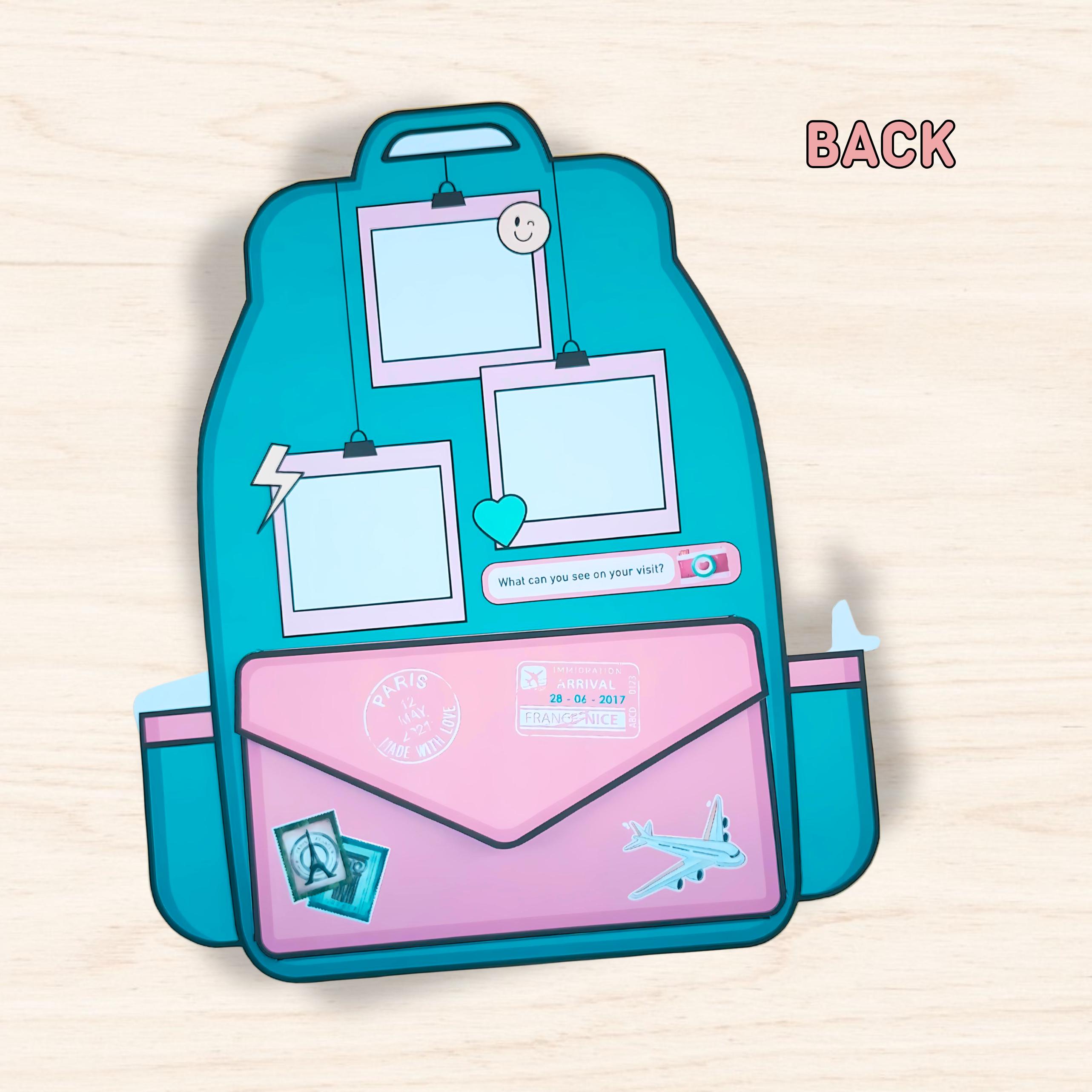 DIY Backpack France Printable | Country Study Europe Geography Learning ...
