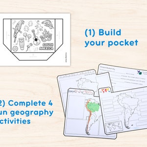 South America Pocket Activity | Geography Knowledge Kids Learning ...