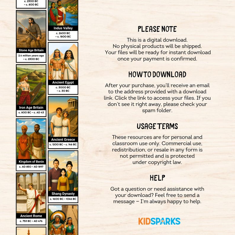 Ancient Civilisations Foldable Timeline, Educate Kids Ancient History ...
