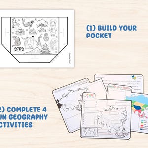 Bundle: 7 Continents Pocket Activities, Geography Knowledge Kids ...