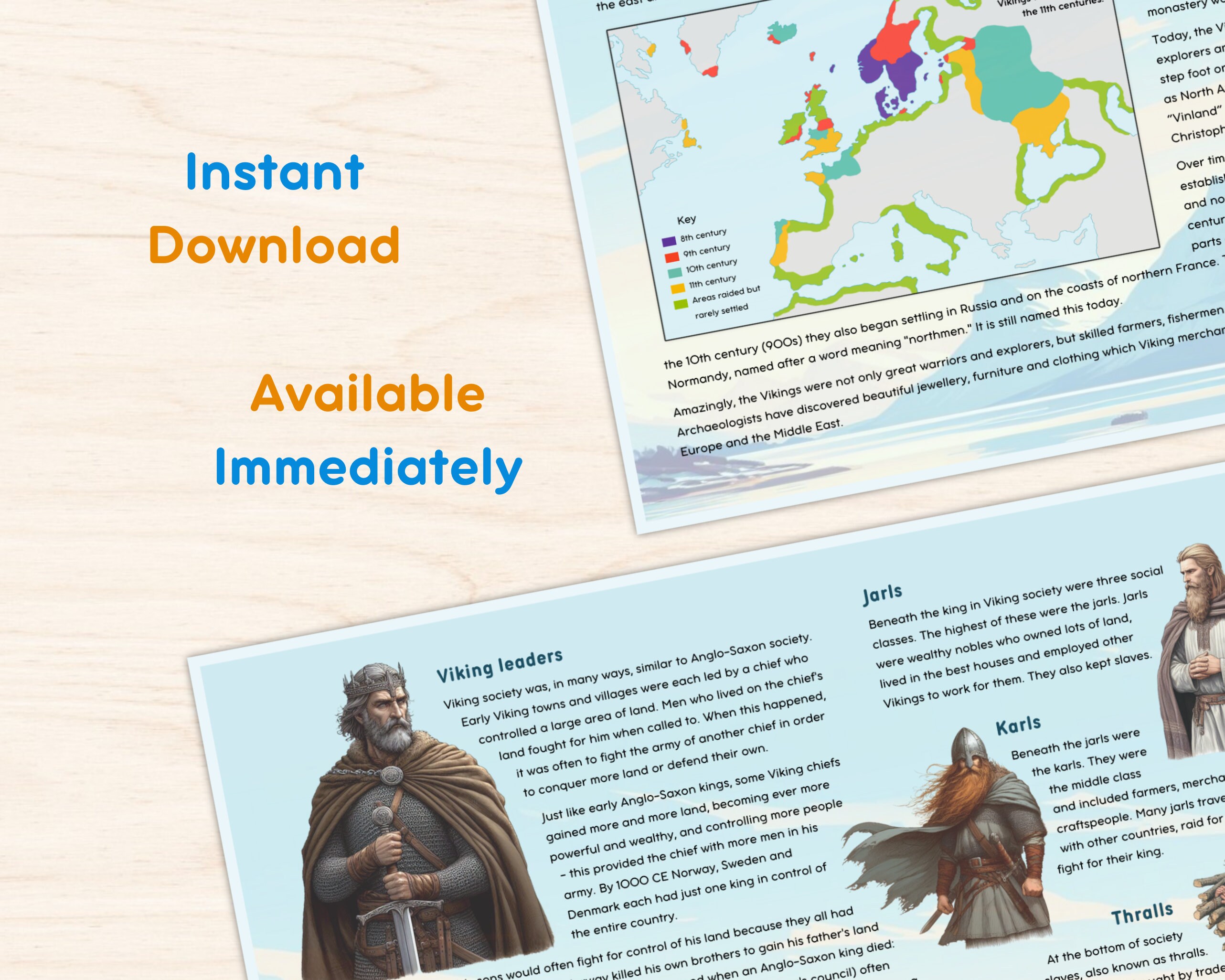The Vikings Fact Files | Educate Kids About British History Learning ...