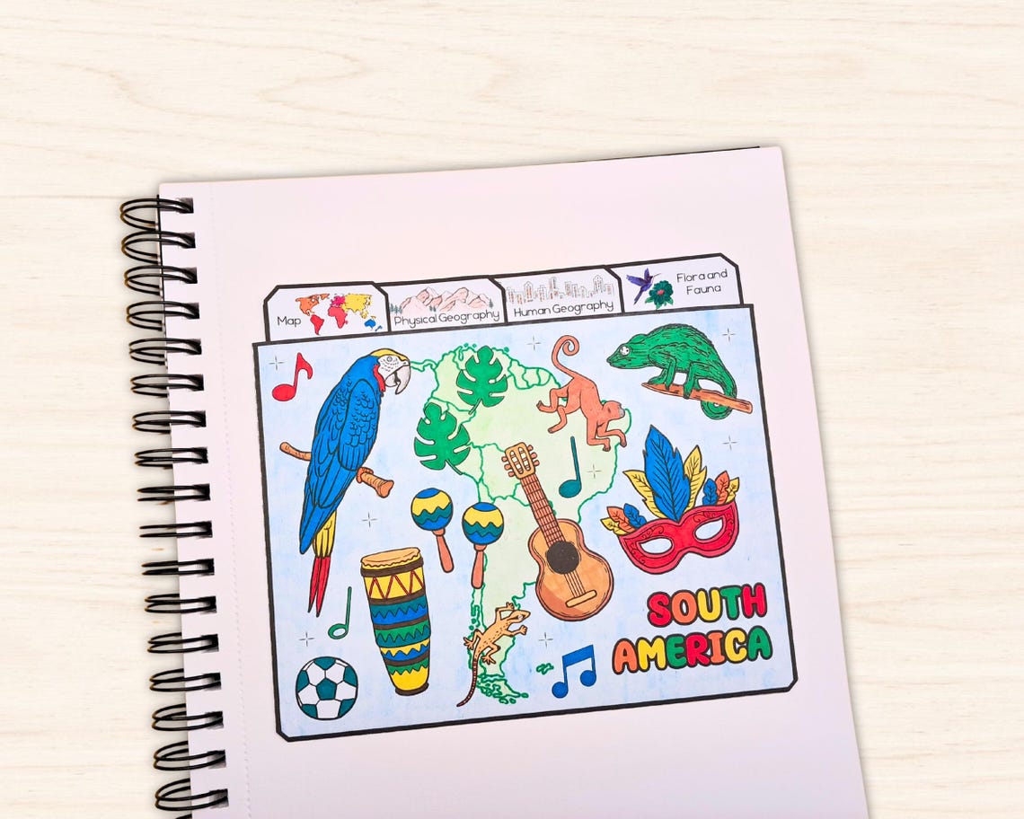 Bundle: 7 Continents Pocket Activities, Geography Knowledge Kids ...