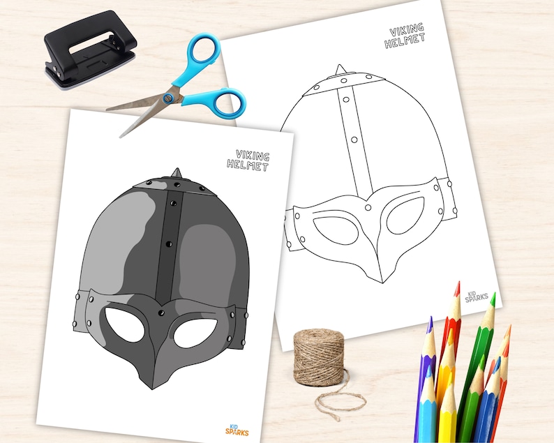 Historical Helmet Masks | History Costume, Photo Booth Masks, Decor for ...