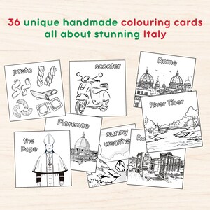 Visit Italy Flash Cards Activity | Colouring Activity Educate About ...