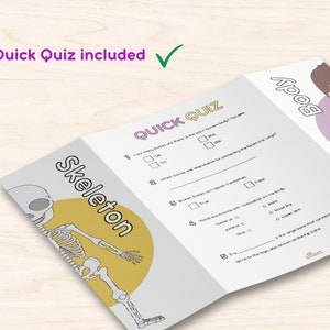 Human Body Skeleton Foldable Activity | Science Learning Education ...