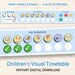 Editable Kids Visual Timetable Children Daily Planner, Kids ...