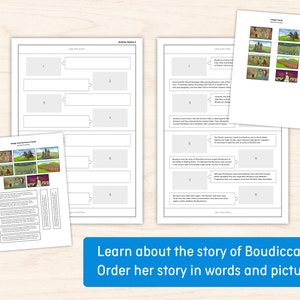 Boudicca Foldable Activity | Order Story Printable, Kids History ...