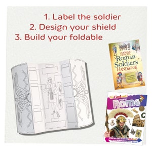 Roman Soldier Foldable Shield | Editable Ancient Rome History Learning ...