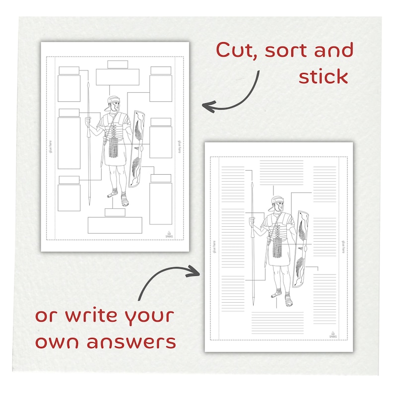 Roman Soldier Foldable Shield | Editable Ancient Rome History Learning ...