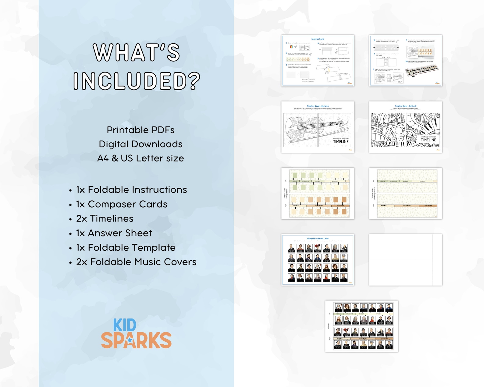 Composers Foldable Timeline | History of Music, Timeline Activity ...