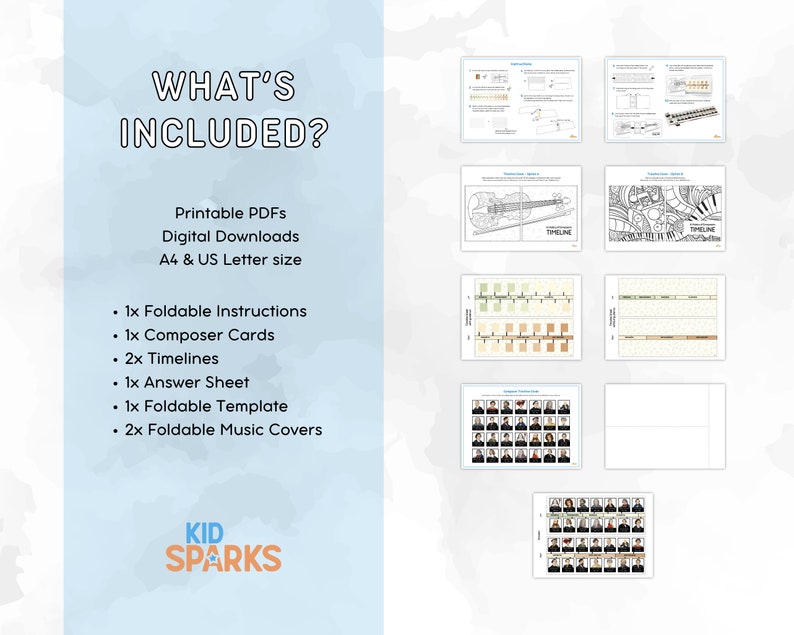 Composers Foldable Timeline | History of Music, Timeline Activity ...