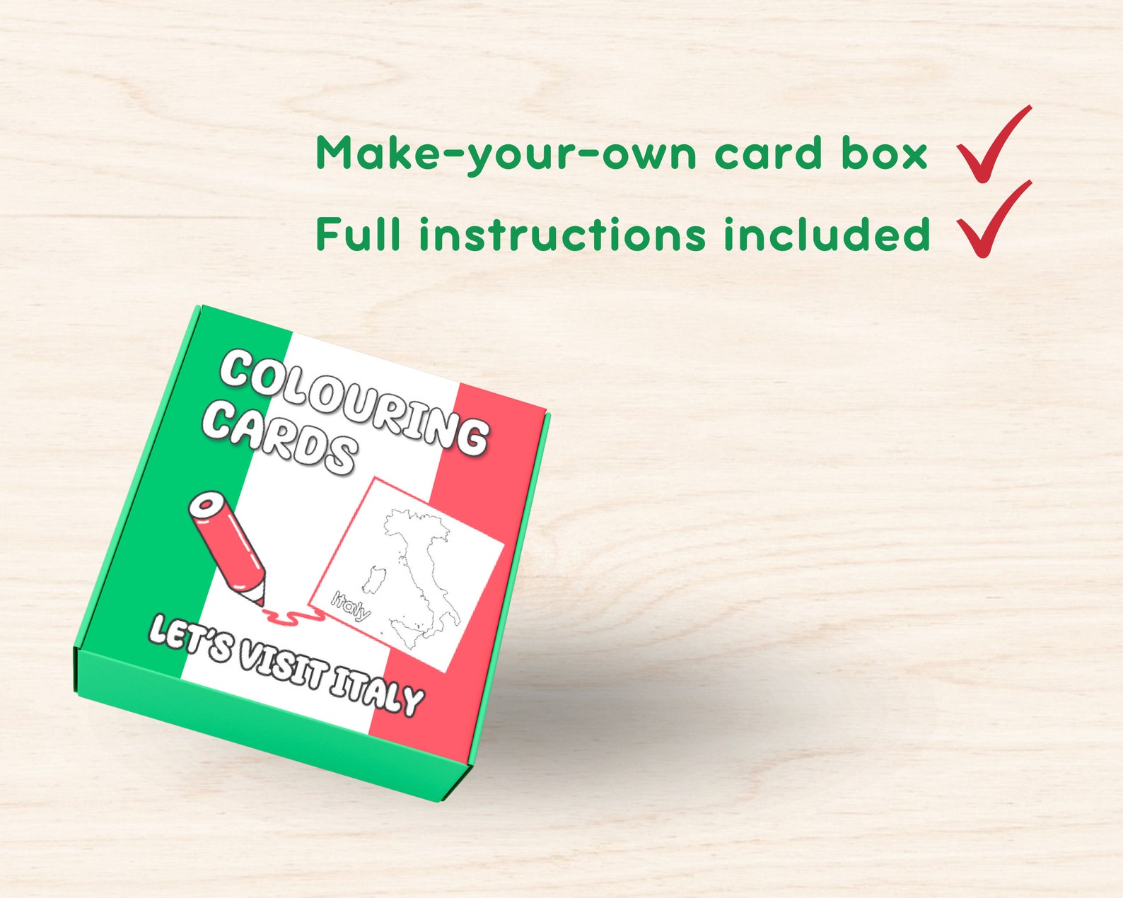 Visit Italy Flash Cards Activity | Colouring Activity Educate About ...