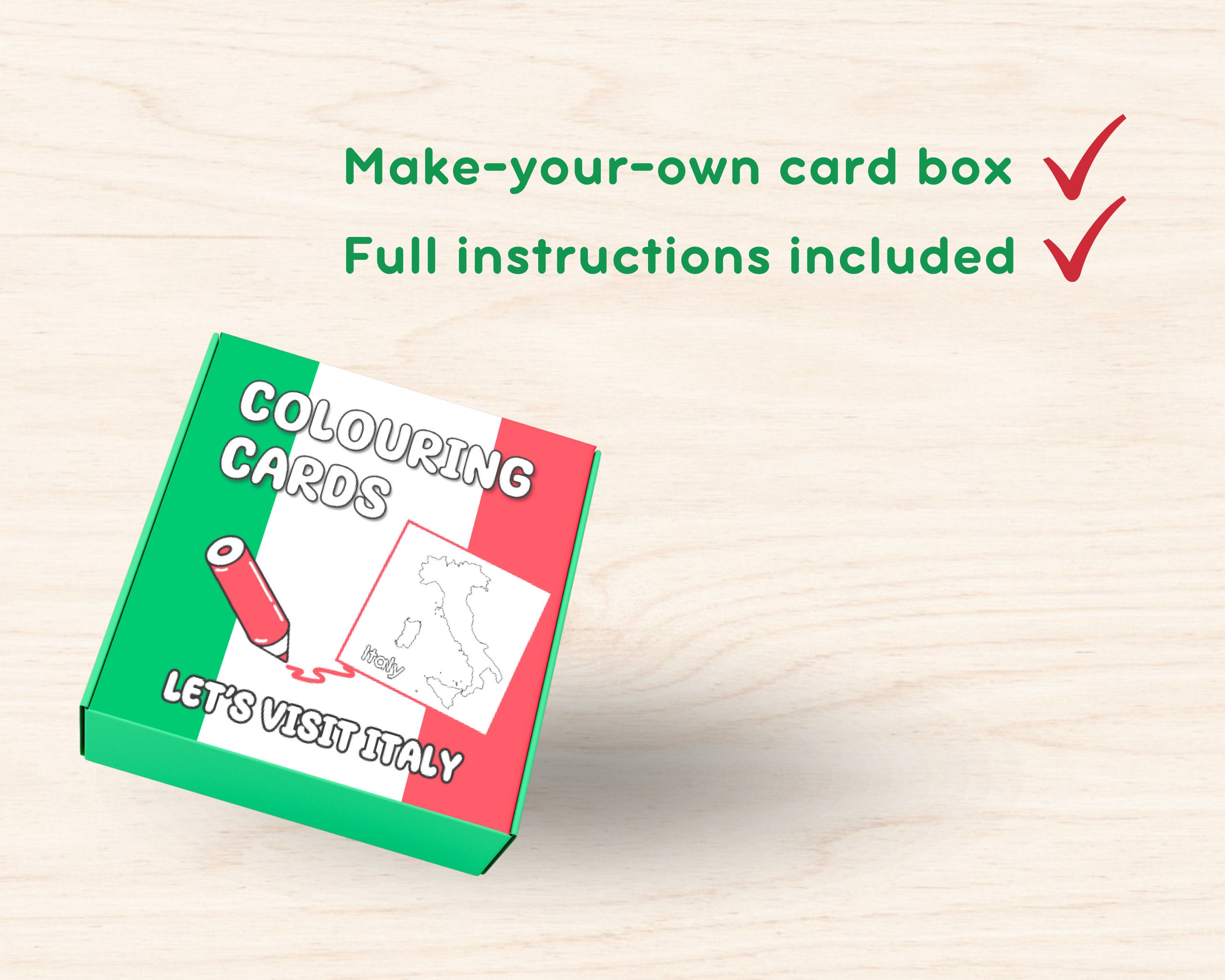 Visit Italy Flash Cards Activity | Colouring Activity Educate About ...