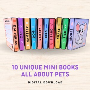 Printable Pocket Pet Mini Books for Kids | Craft Activity About Animals ...