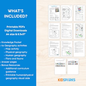 North America Pocket Activity | Geography Knowledge Kids Learning ...