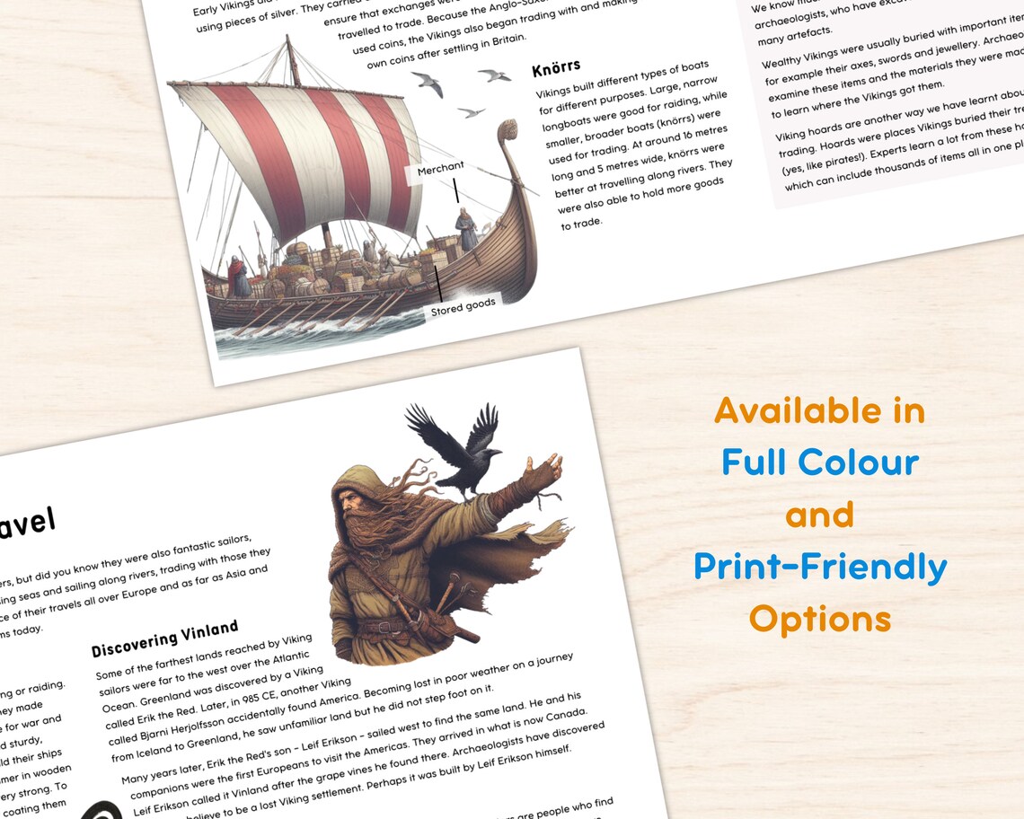 The Vikings Fact Files | Educate Kids About British History Learning ...